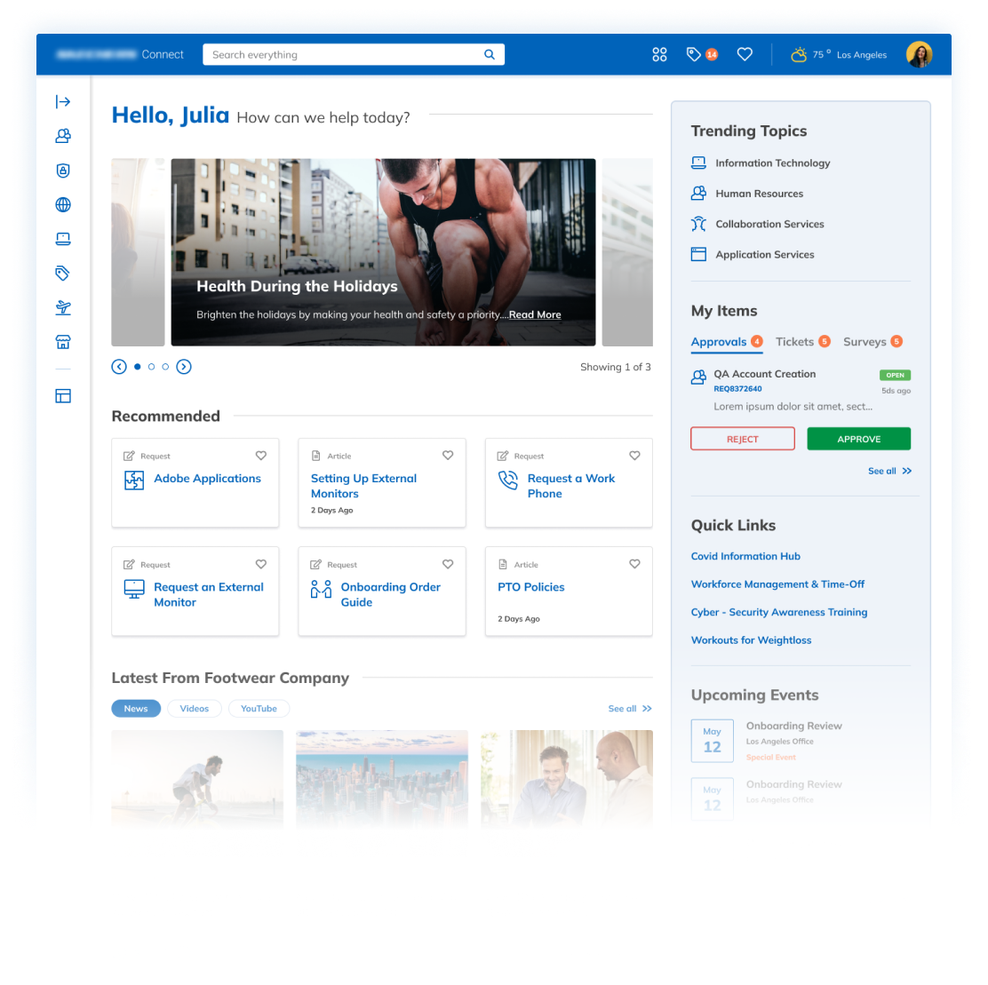 Case Study: Pairing Employee Center with an Engaging Intranet Experience